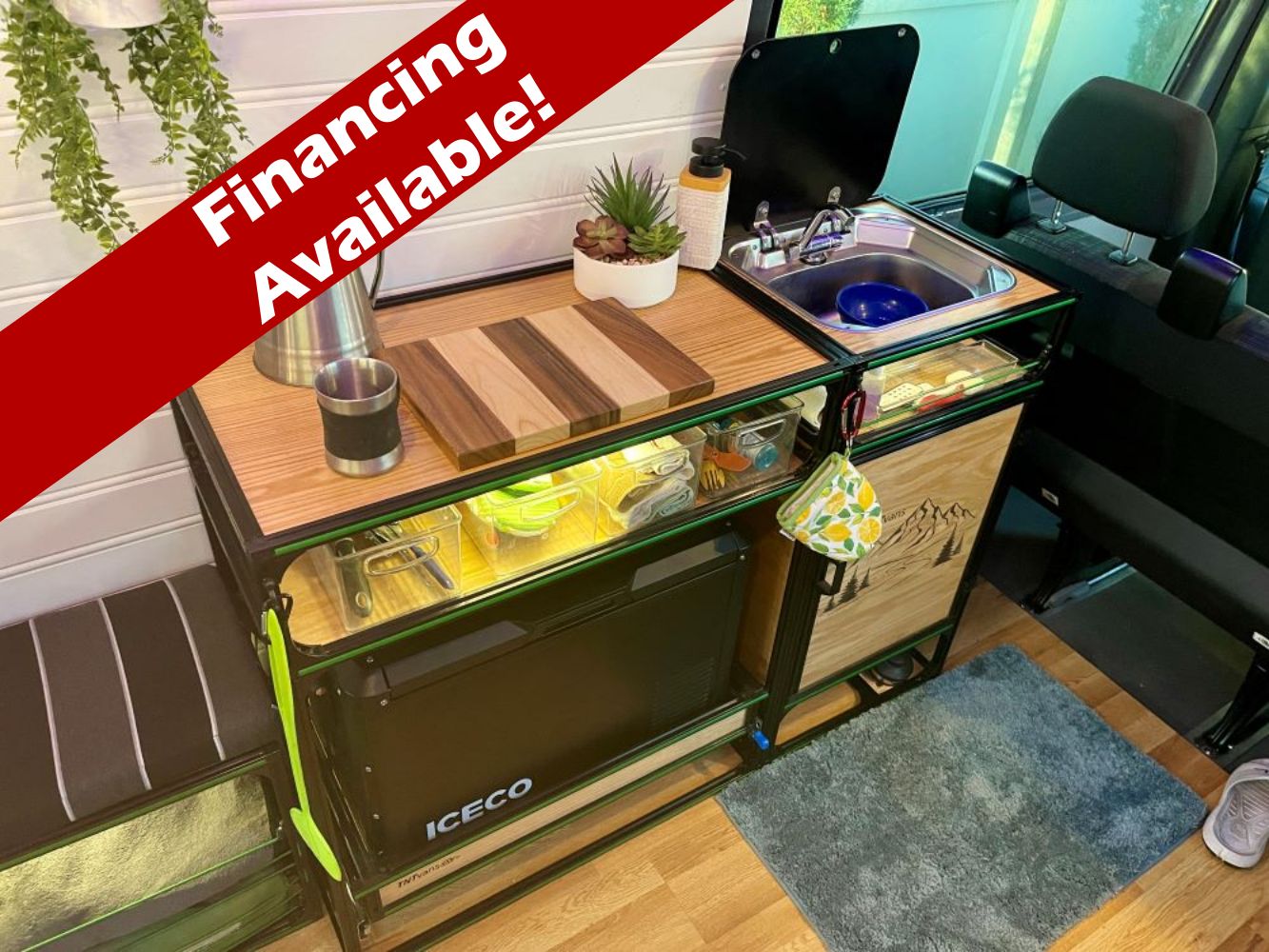 Easiest & Lightest Camper Van DIY Conversion Kits with Camping Gear ...