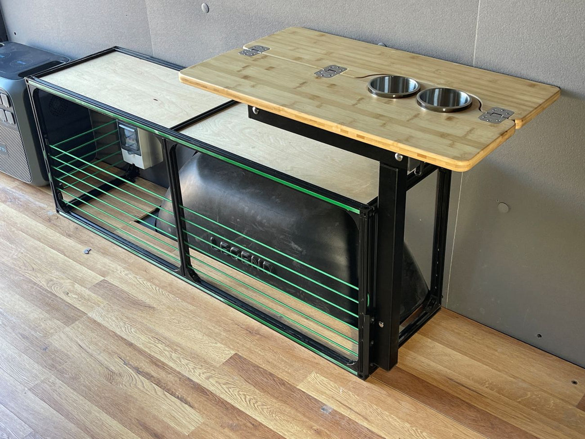 Van Wheel Well Bench Seat Storage | Camper Van Conversion – TNTvans