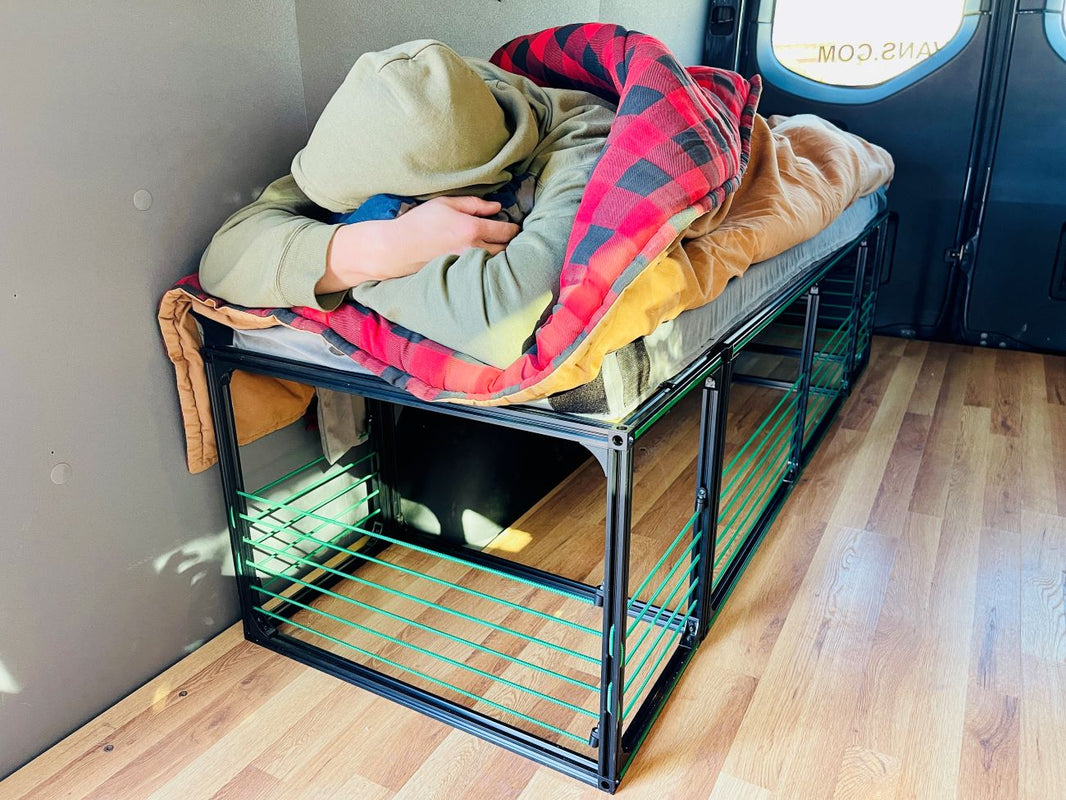 Simple DIY Universal Van Bed Kits | Aluminum | Modular | Free Shipping ...
