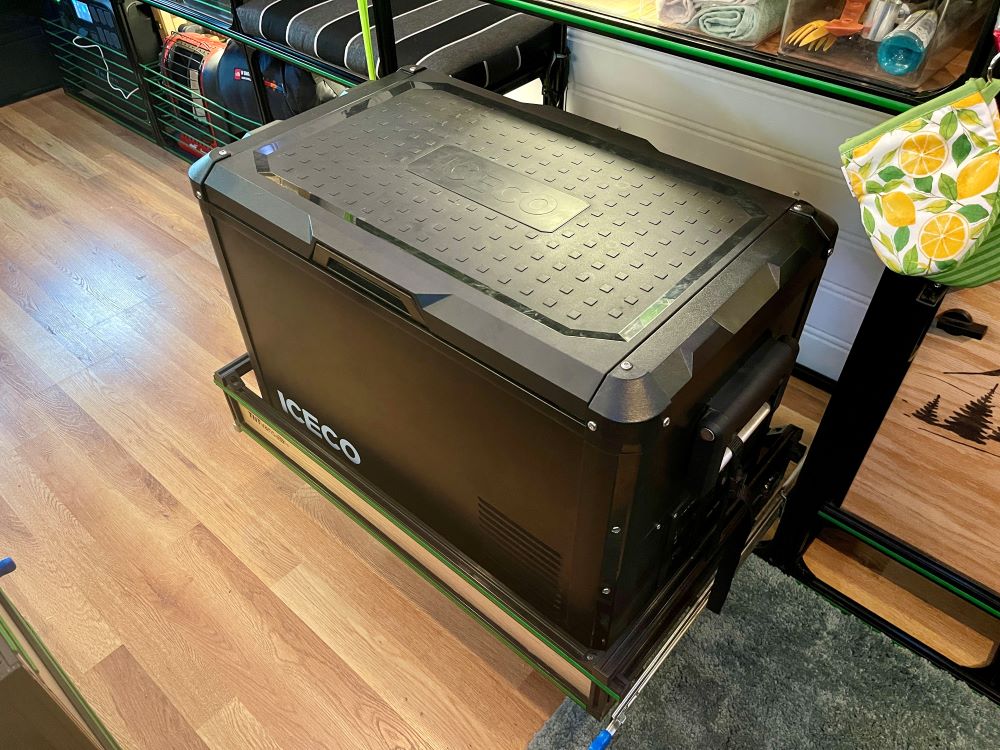 Camper Van Conversion Ice Chest Cooler Slide | Van Kitchen – TNTvans