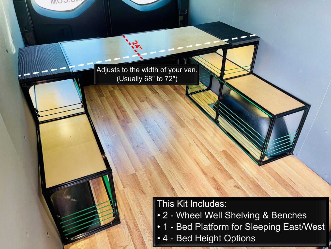 Camper Van Conversion Bed Kit | DIY | Modular | Lightweight – TNTvans