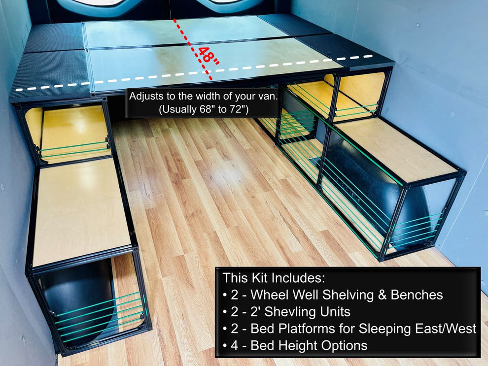 Van Bed Kits for Camper Van Conversion | DIY | Modular – TNTvans