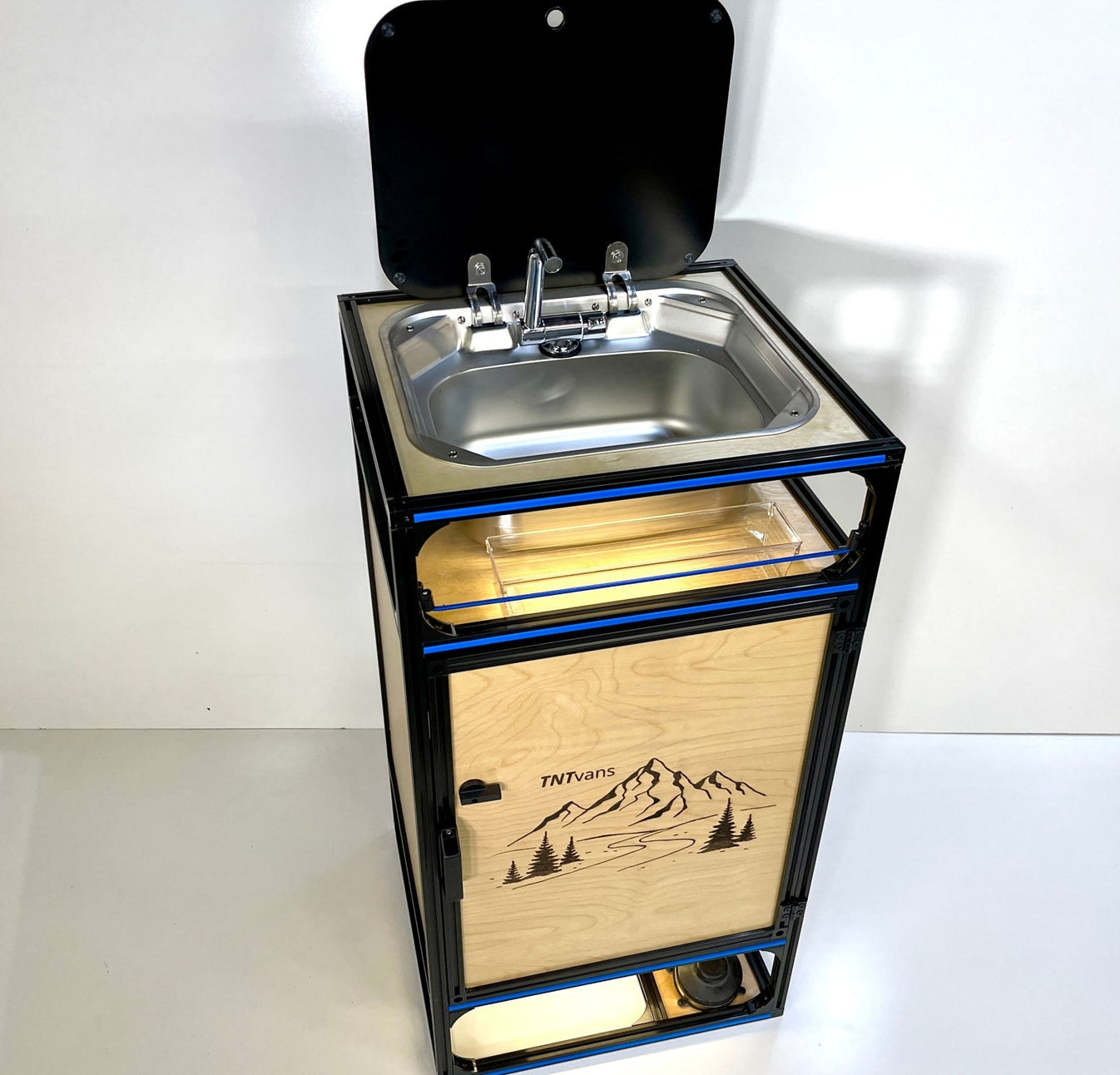 Van Galley Sink & Water Pump and Tank Storage | Van Conversion – TNTvans