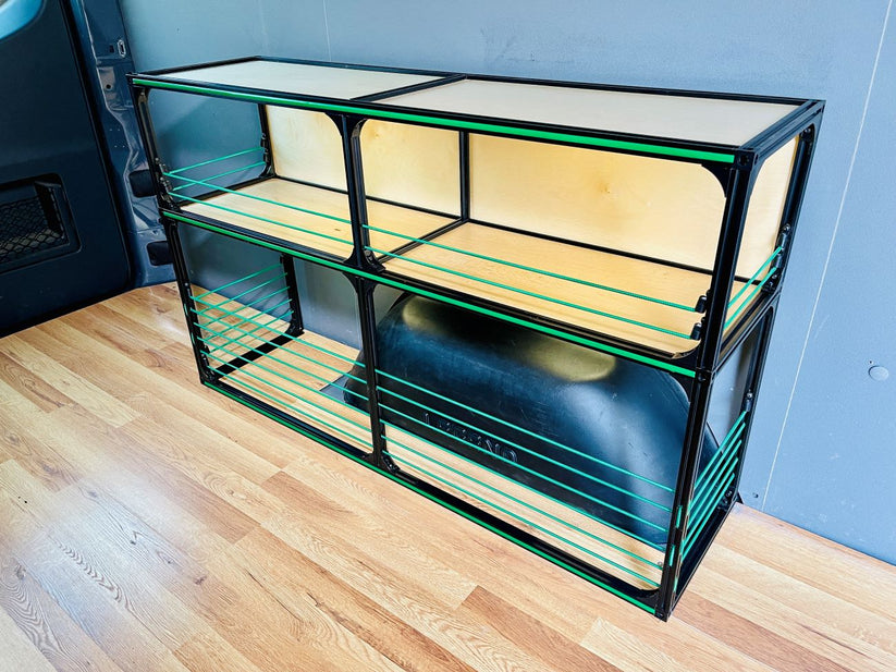 Van Wheel Well Shelving Cabinets | Van Conversion | Modular – TNTvans